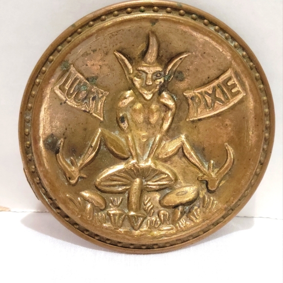 Source Unknown | Other | Vintage Mini Brass Lucky Pixie Dish | Poshmark